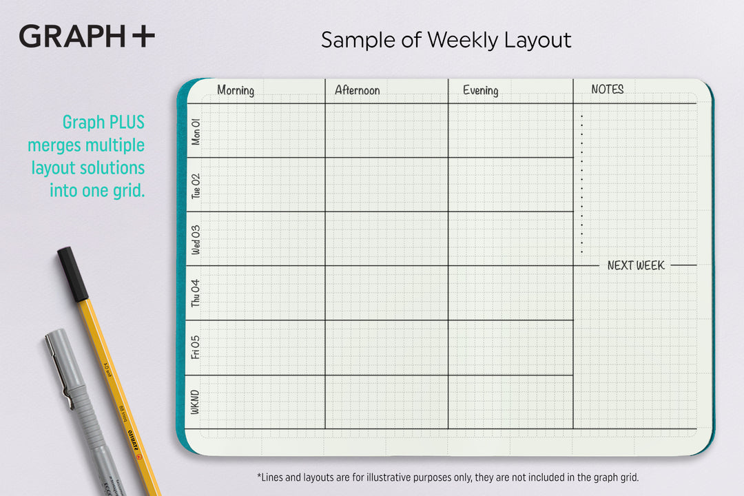 TOMOE RIVER 68gsm - GRAPH PLUS Grid - A5 Size - 120 pages ...